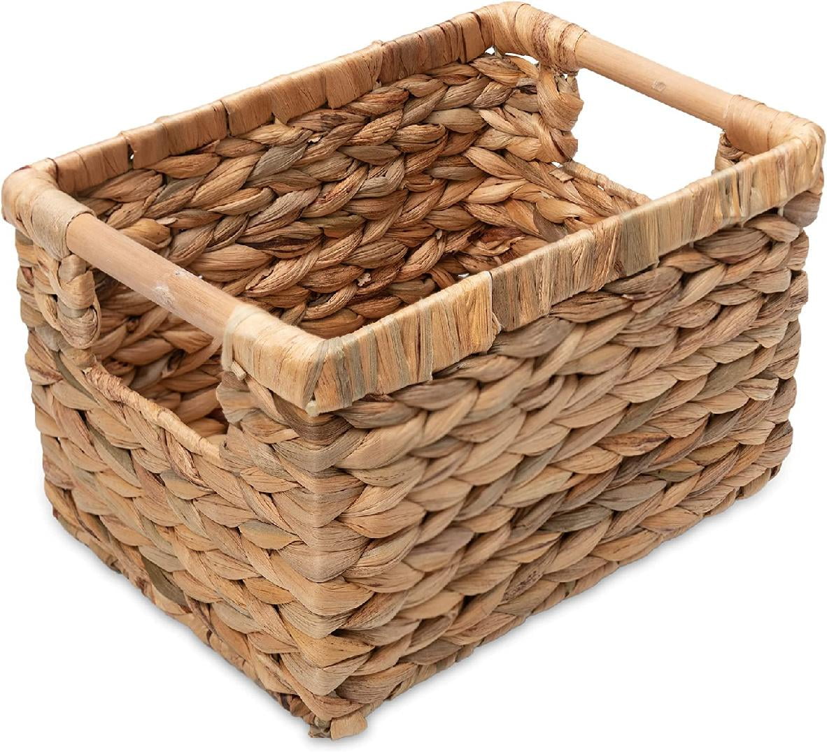 Basket - Small Wicker Baskets for Organizing Bathroom, Hyacinth Baskets ...