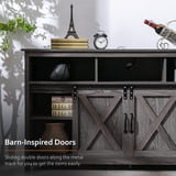 Yaoping Farmhouse Barn Door TV Cabinet Up to 65" TV Media Console with ...