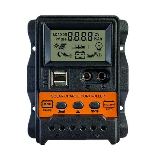 Amdohai 30A Solar Charge Controller Solar Panel Battery Regulator with ...