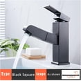 Bathroom Faucet Black Kitchen Tap Pull Out Bathroom Hot and Cold Sink ...