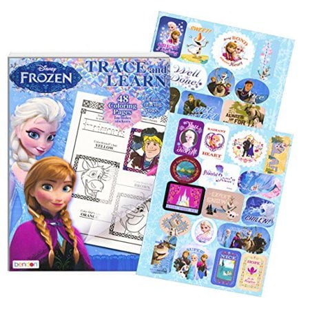 disney frozen coloring book ~ trace and learn activity book with ...