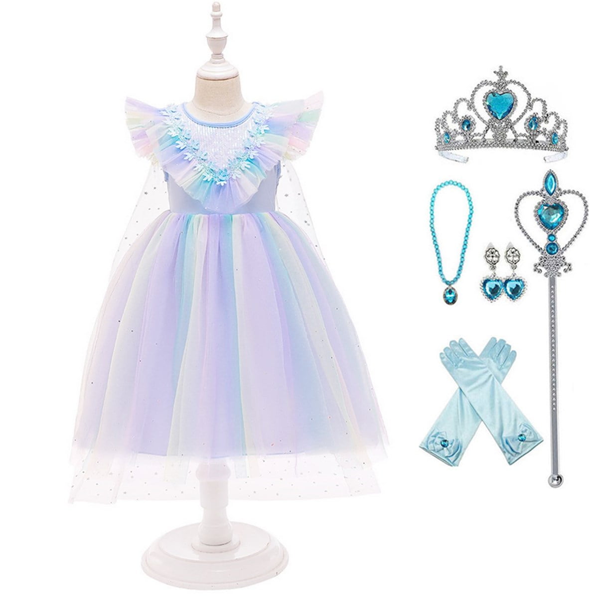 Click here for Hawee Girls Elsa Dress Carnival Costume Birthday P... prices