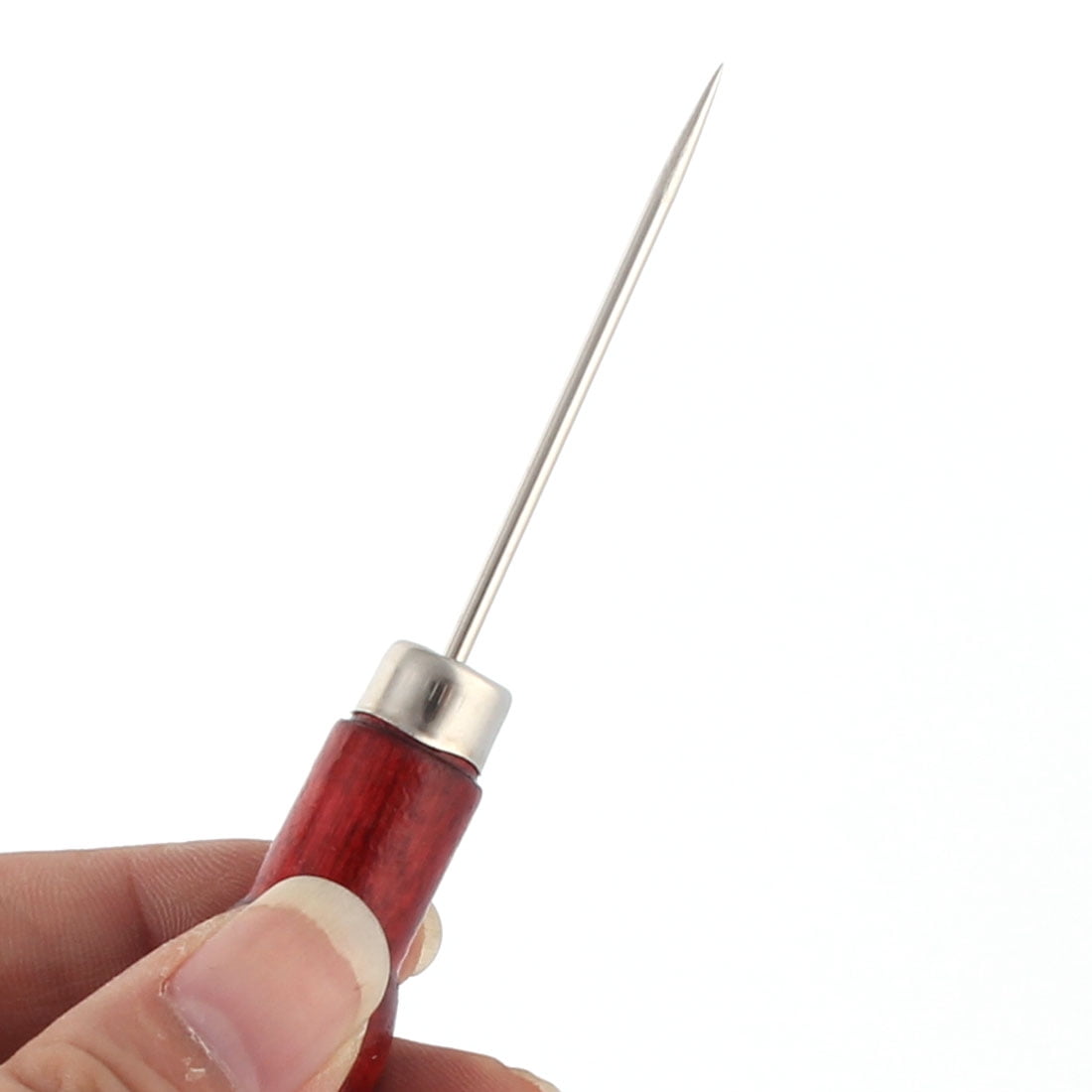 2mm Dia Tip Wooden Grip Tailor Sew Straight Needle Sewing Pricker Awl ...