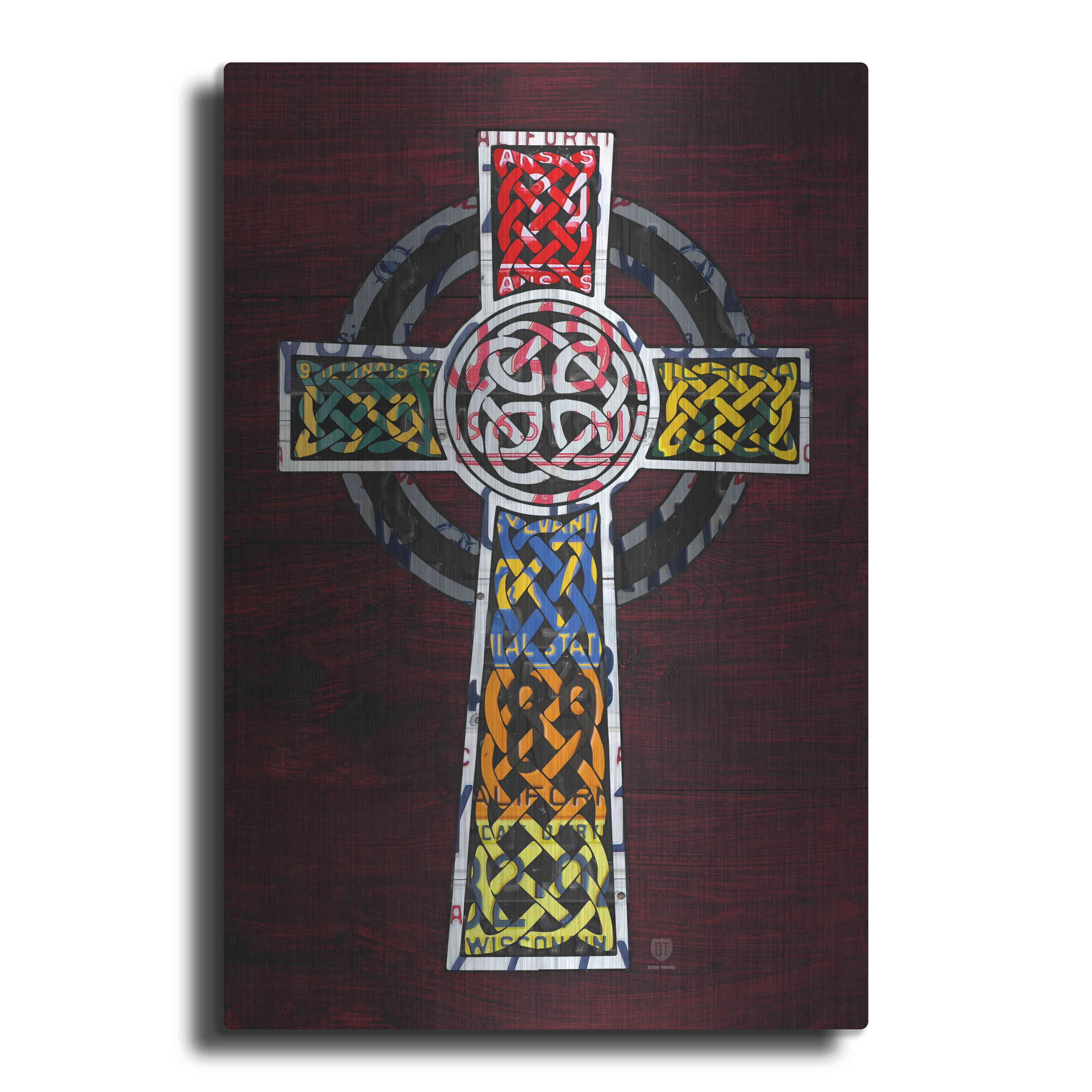 Luxe Metal Art 'License Plate Art Celtic Cross' by Design Turnpike ...