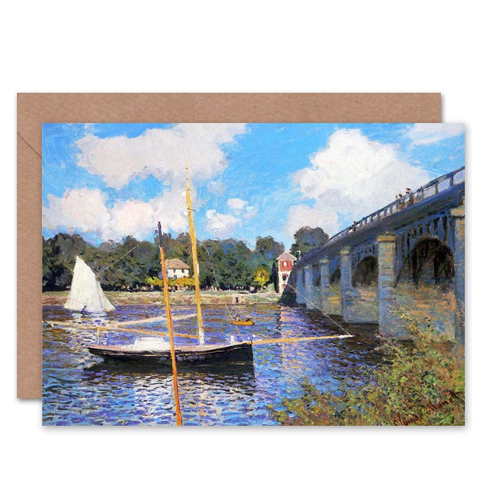 Claude Monet Birthday Greetings Card Plus Envelope Blank inside ...