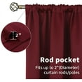 FUGee-Short Blackout Curtains for Kitchen Window 45 Inch Length ...