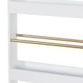 DecMode Indoor White Wood Glam Wall Shelf - Walmart.com