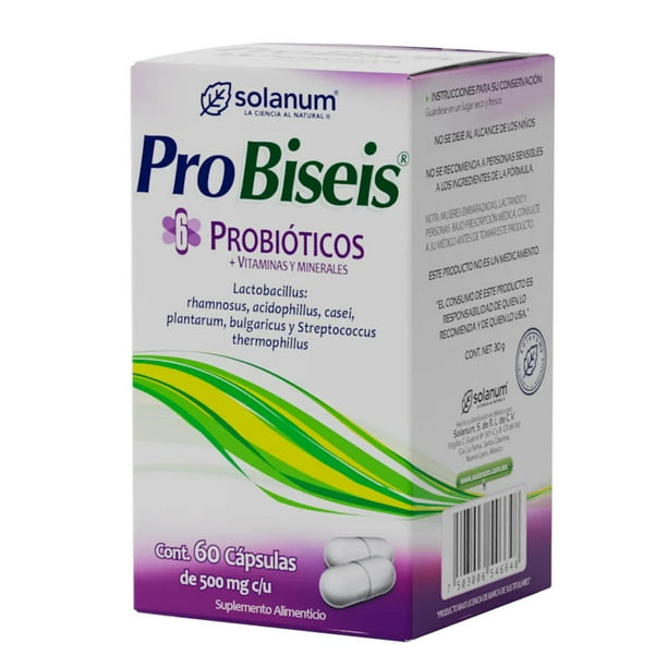 Probióticos ProBiseis 60 cápsulas Solanum Solanum SOLPROBISES | Bodega ...