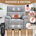 MAYEERTY Gray Dual Motor Power Lift Recliner, 350lbs Infinite Position ...