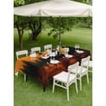 54x80 Inch Outdoor Tablecloth with Umbrella Hole Zipper Rectangle ...