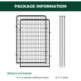 "FXW Heavy-Duty Dog Playpen, 2 Panels 50"" Height, Portable, Foldable ...