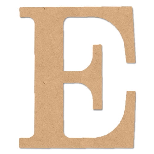 MPI WOOD PRODUCTS 5" Wood Classic Letter E - Walmart.com