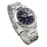 Seiko Men's Automatic Watch with Blue Dial, Silver-Tone Stainless Steel ...
