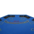 Soozier Portable Foldable 8 Player Poker Game Table, Felt Surface ...