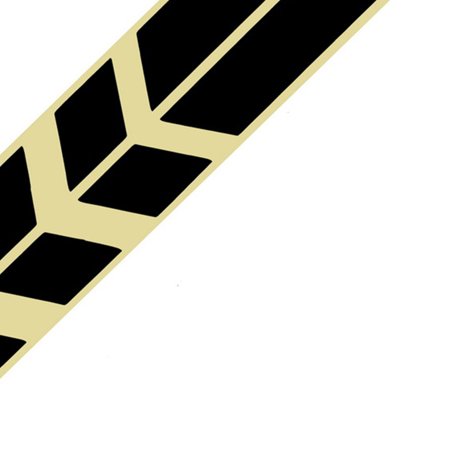 Motorcycle Reflective Arrow Line Warning Stickers Motorcycle Fender ...