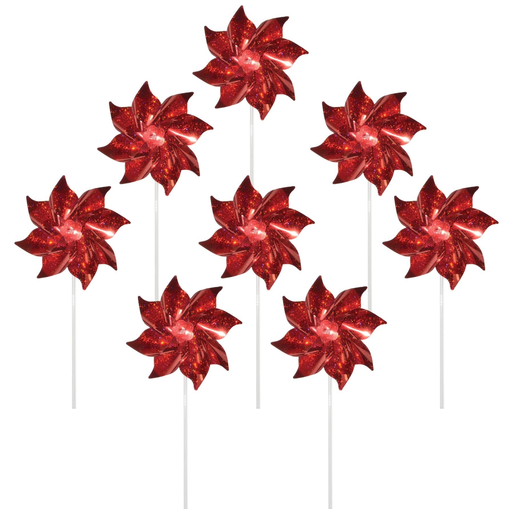In the Breeze 2706 — Red Mylar Pinwheels - Sparkly Red Spinners - Great ...