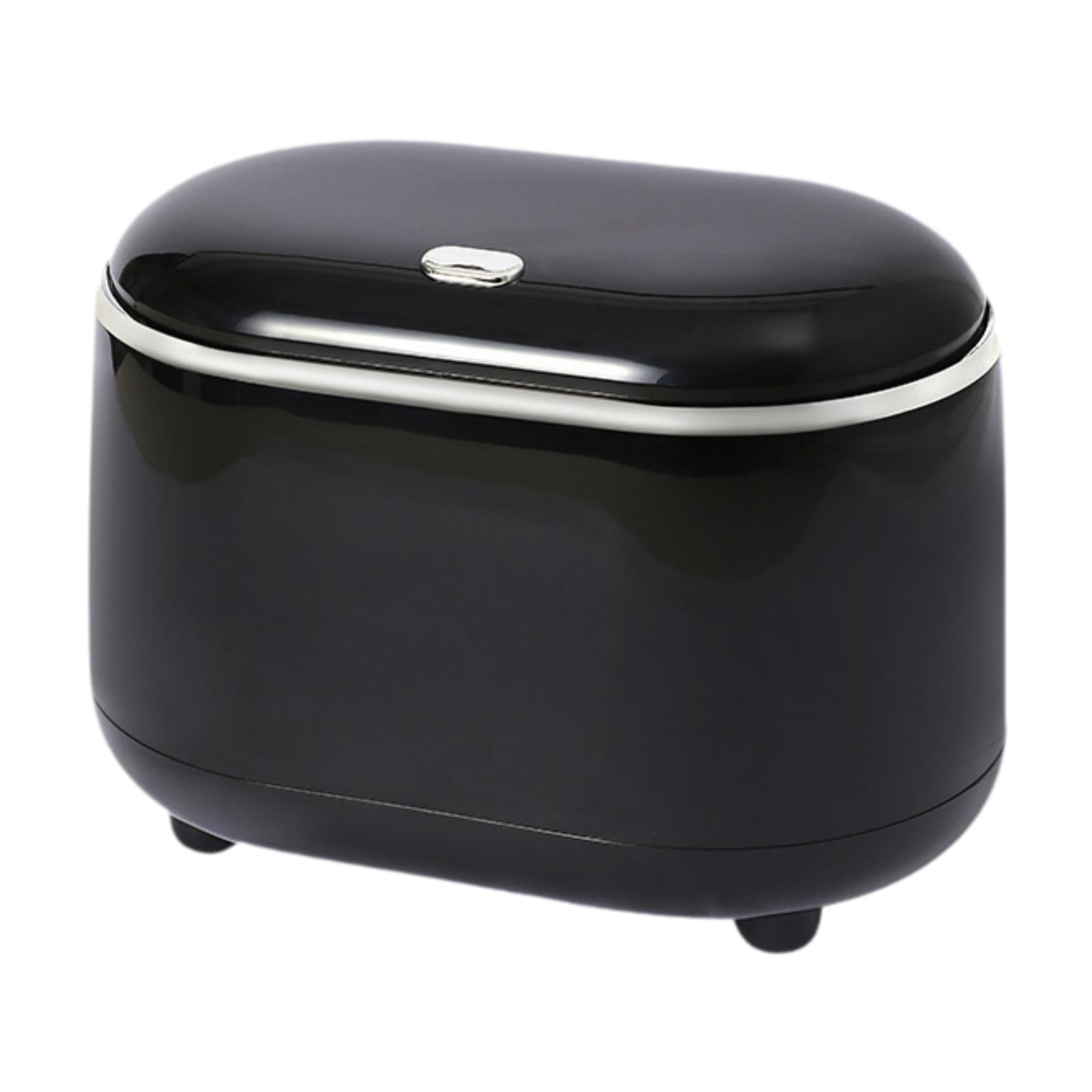 Desktop Trash CAN WISTEABASKET Presione Tipo Tapa Pequeño cubo de ...