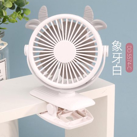 Cartoons Mini Fans With Clip Cooling Rechargeable Desktop Table Fan ...