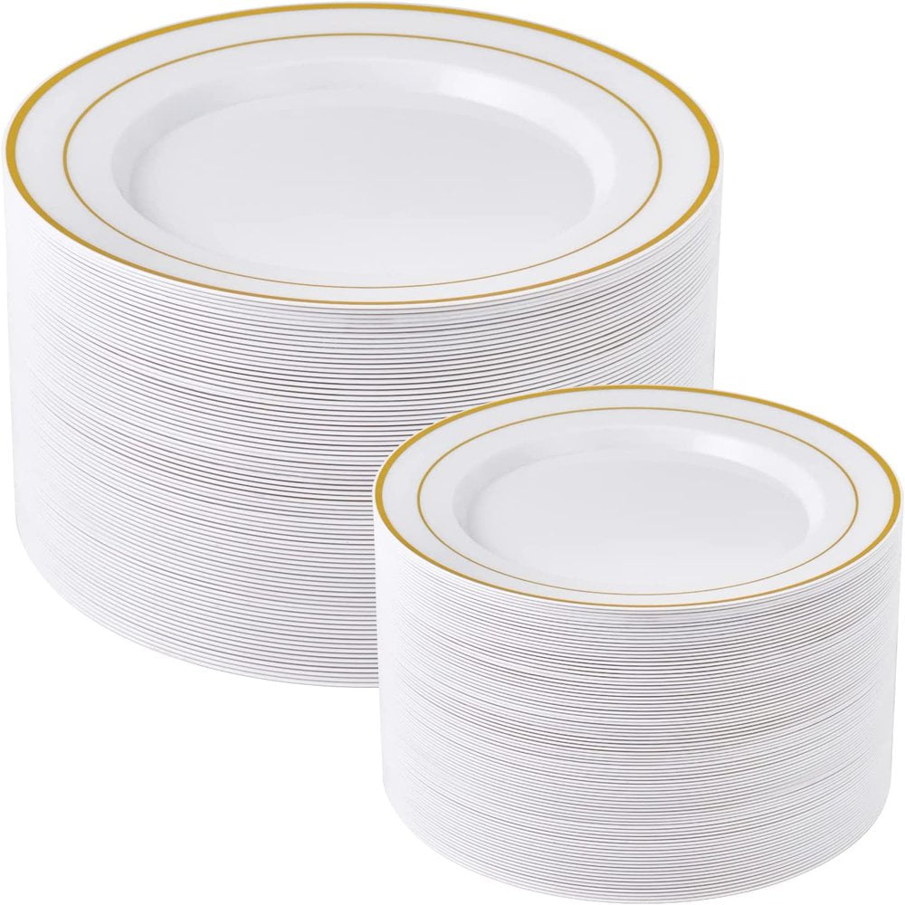 Click here for Generic Gold Plastic Plates Set Of 60 Disposable P... prices