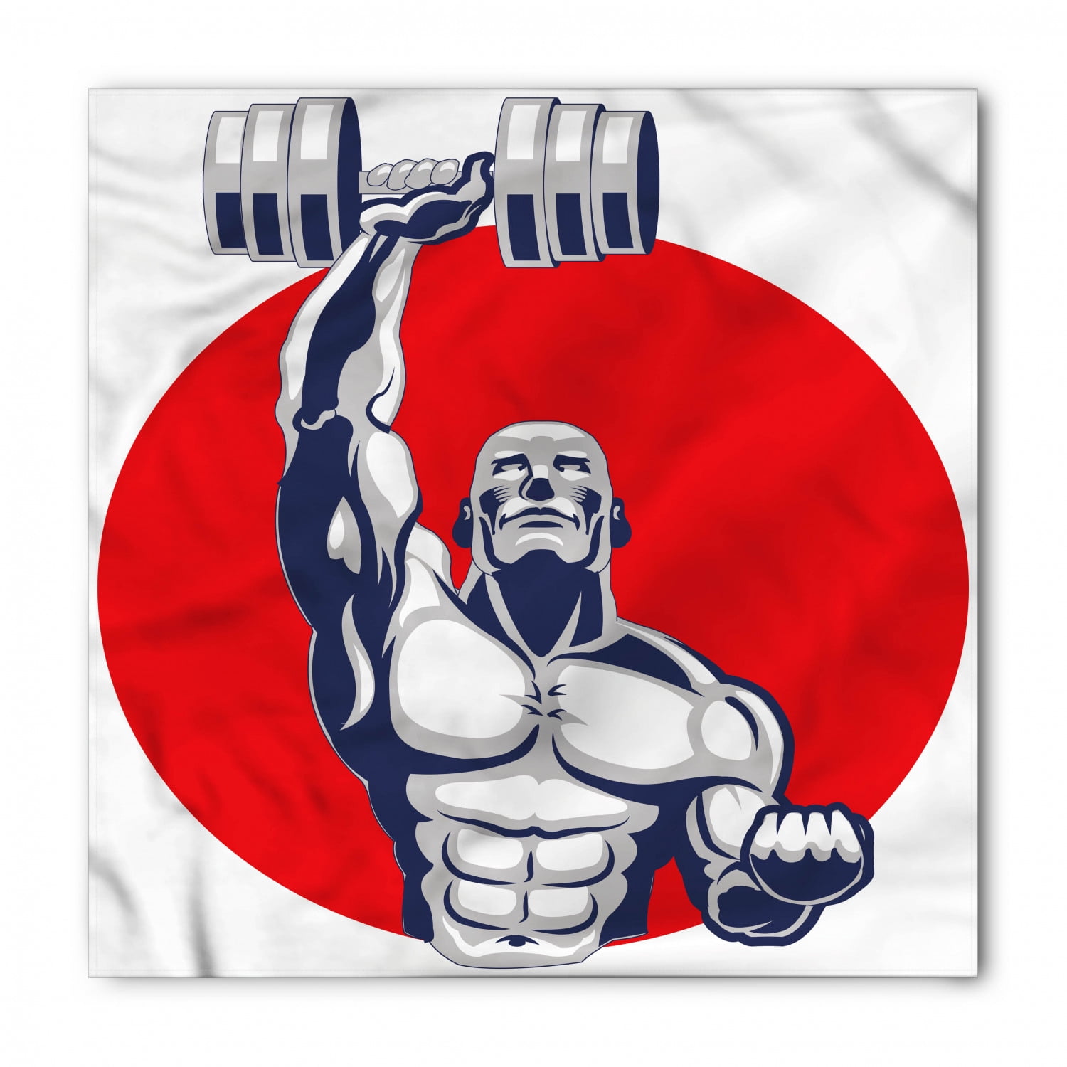 Fitness Bandana, Muscular Man Lifting, Unisex Head and Neck Tie, by ...