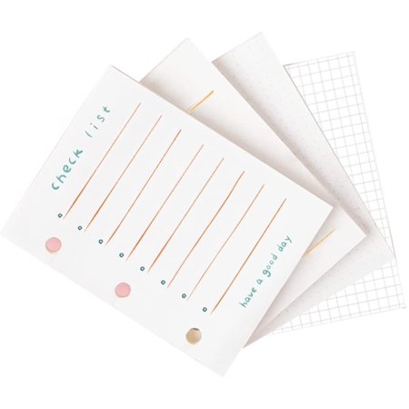 4 Pieces 3-Ring Mini Binder Notebook Filler Paper for Binder Refillable ...