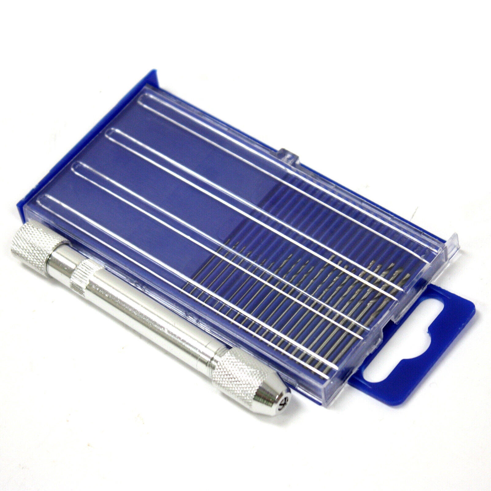 21pc Mini HSS Twist Micro-Drill Bits Set Index 61-80 w/Aluminum Hand ...