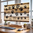 Brown Cat Paw Print Elastic Indoor TV Cover 32" Dust Protector,Stretch ...