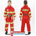 Kids Fireman Costume Dress-Up Set, Pretend Play Firefighter Kit, Gift ...