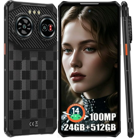 "AGM H5 Pro Cell Phone (2022), Rugged, Unlocked, 8G+128G, 7000mAh, 6.52 ...
