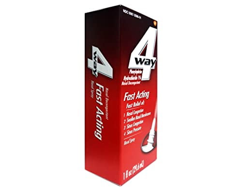 4-Way Fast Acting Nasal Spray, 1 fl.oz. Pr Bottle (5 Bottles) - Walmart.com