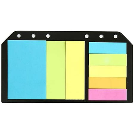 KSCD Sticky Notes,6 Holes Index Divider Paper Tabs Colored Flags ...