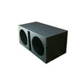 Dual 12" Vented Armor Coated Subwoofer Box with Painted Kerf Port 1 ...