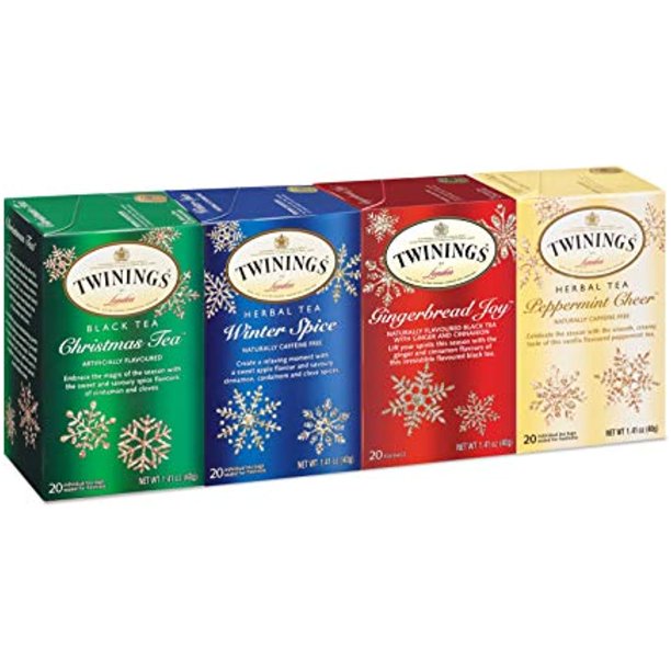 Twinings Of London Holiday Variety Tea Bag Pack, Christmas Tea, Winter ...