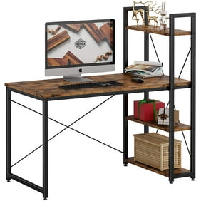 Costway 2 Tier Computer Desk PC Laptop Table Study Writing Home Office ...
