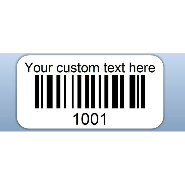 Sequential Barcode Labels - Asset Tags - Custom - Walmart.com