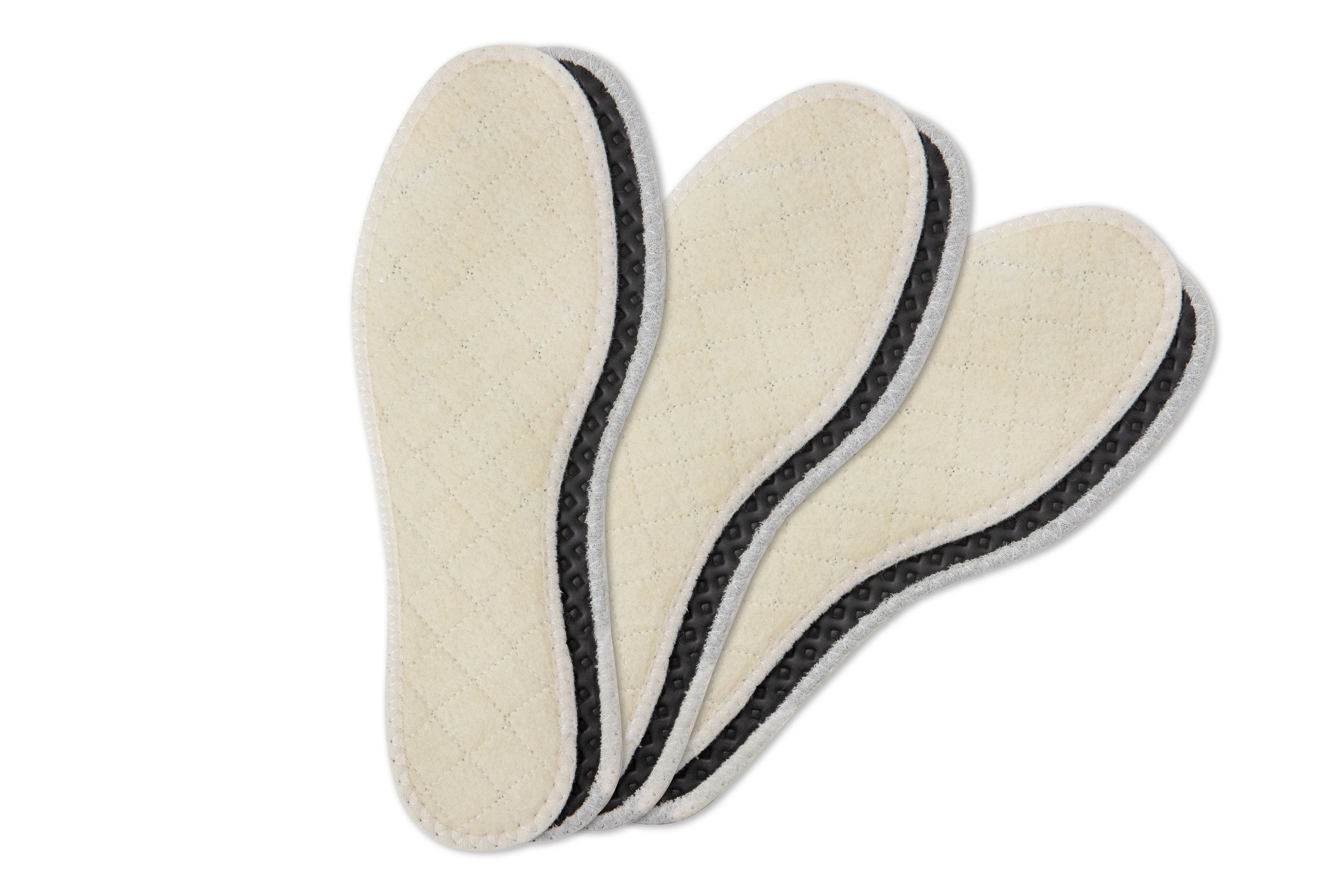 Wool and Alu Winter Shoe Insoles Set, Insulating, Odor Busting, 3 Pair ...