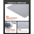 16 Pack 20.2x20.2x0.2in Interlocking rhombus Plate Garage Tiles, Non ...