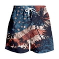 Bainana Mens Swim Trunks American Flag Patriotic Swim Shorts July 4Th ...