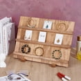 1set 3 Layer Wood Display Stands Rectangle Jewelry Organizer Holder ...