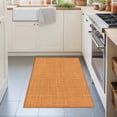 Burnt Orange Solid 2'x3' Rug for Entryway Front Door Kitchen Sink Area ...