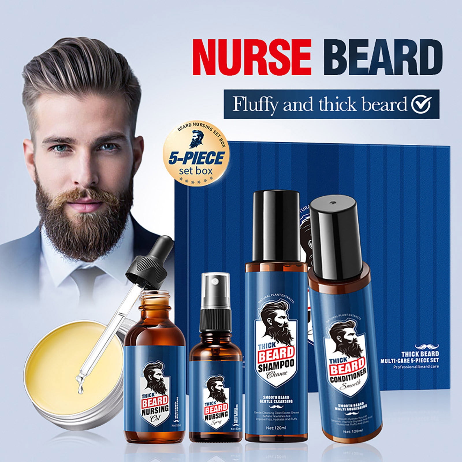 Fiudx Set de Cuidado para Barba, Aceite Nutritivo, Spray Hidratante ...