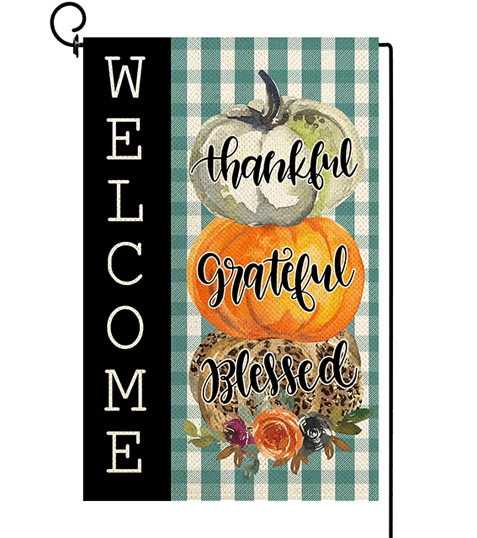 ORTIGIA Thankful Grateful Blessed Garden Flag Double Sided, Fall ...