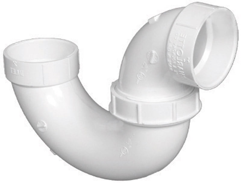 Charlotte Pipe Schedule 40 2 in. Hub x 2 in. Dia. Hub PVC P-Trap with ...