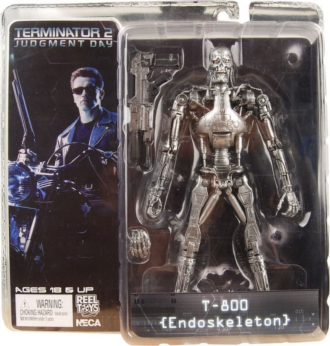 Figura de acción de NECA Terminator T-800 Endoskeleton de PVC, modelo ...
