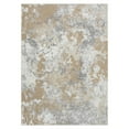 Luxe Weavers Modern Abstract High Low Texture, Beige 6x9 Area Rug Stain ...