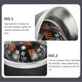 UEETEK Small Compass for Car Black ABS Acrylic 1Pcs 2.4x2.4x2.2in ...