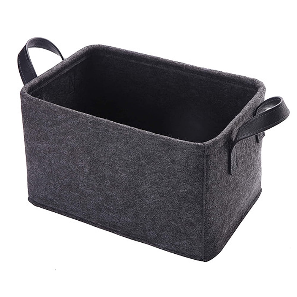 Felt Storage Basket with Handles - Magazine Basket Organizers for ...