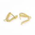 20pc Brass Hoop Earring Findings with Latch Back Closure with ...