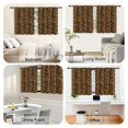 Black and Brown Leopard Print Blackout Curtains,Triple Weaved Fabric ...