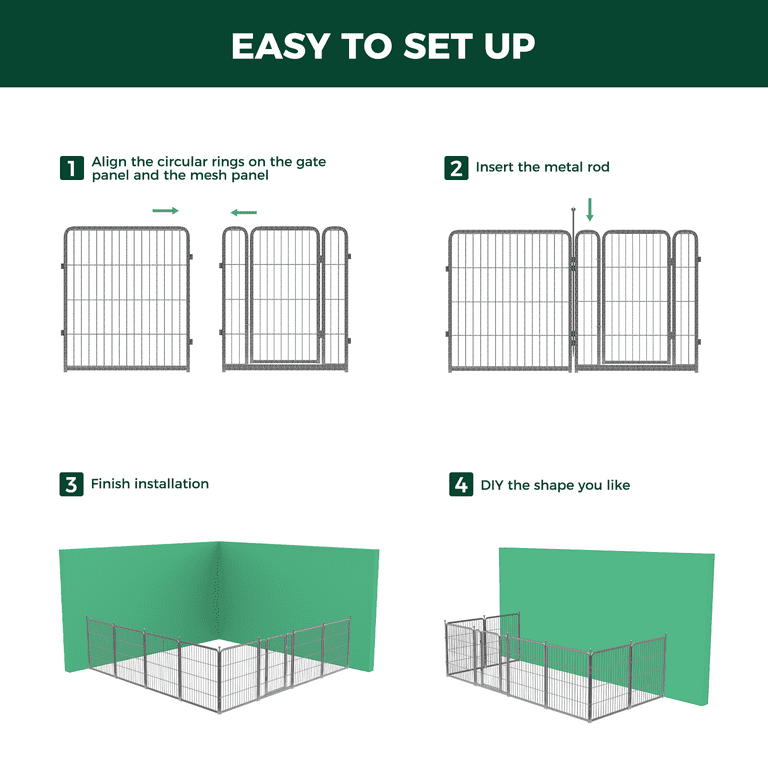 FXW Aster Heavy Duty Dog Playpen, Outdoor, 8/16/24/32/48 FXW Aster Heavy Duty Dog Playpen, Outdoor, 8/16/24/32/48